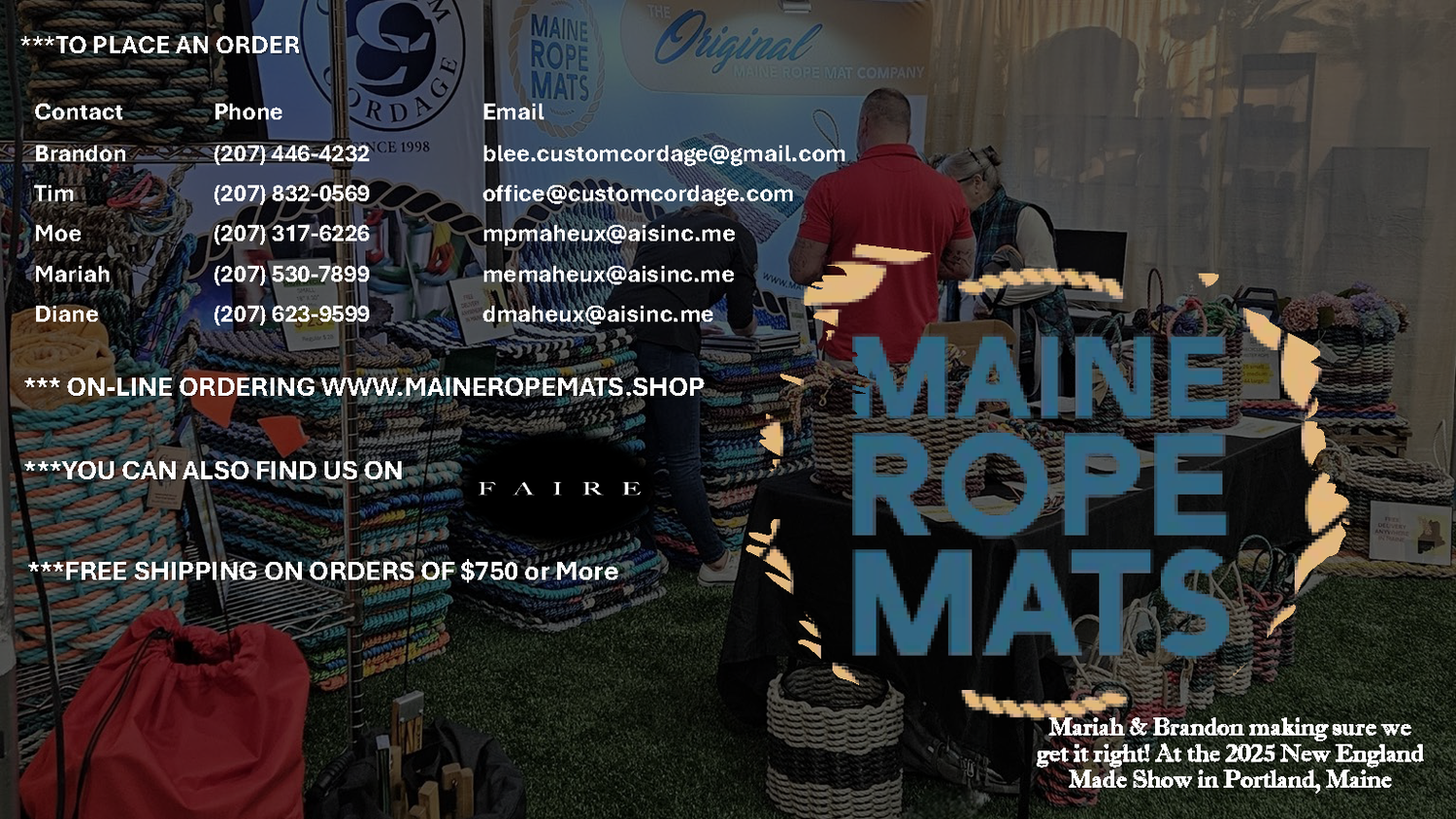 The "Original" Maine Rope Mat Company – The "Original" Maine Rope Mat ...